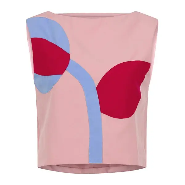 MARY DICKOW Isabella Top-bubblegum