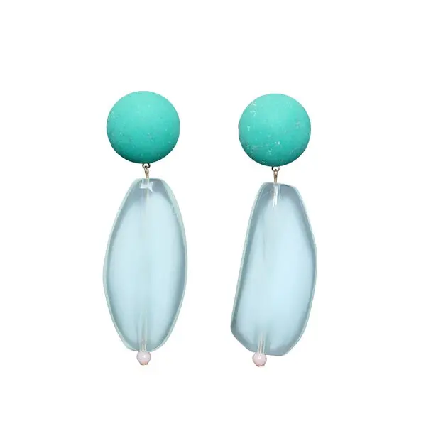 MALOLO JEWELRY Aomi Drop Earrings - Green