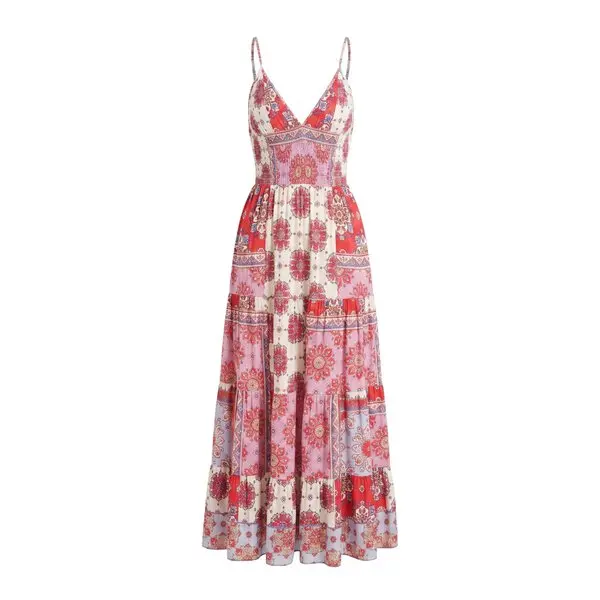 Yumi Kim Kuhio Crimson Maxi Dress - Red