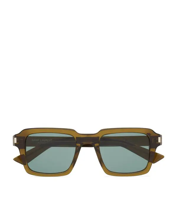Saint Laurent Acetate Sl 947 Square Sunglasses - Green