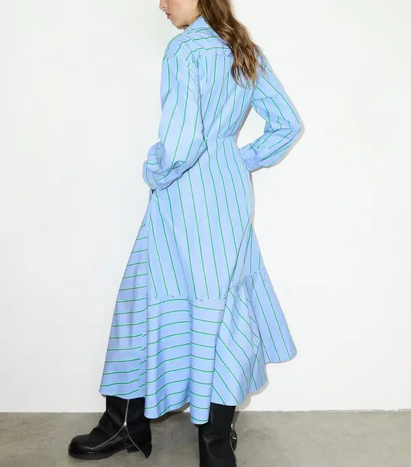 Max & Co. Striped Cotton Shirt Dress