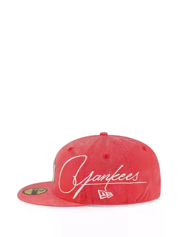 New Era New York Yankees Mlb 59fifty Script-embroidered Cap