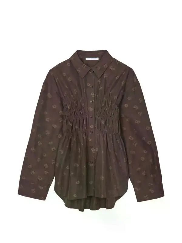 Cecilie Bahnsen Braxton Floral Jacquard Shirt