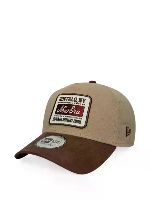 New Era Logo-patch Curved-peak Cap