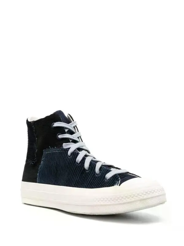 CONVERSE Logo-patch Round-toe Sneakers - Blue