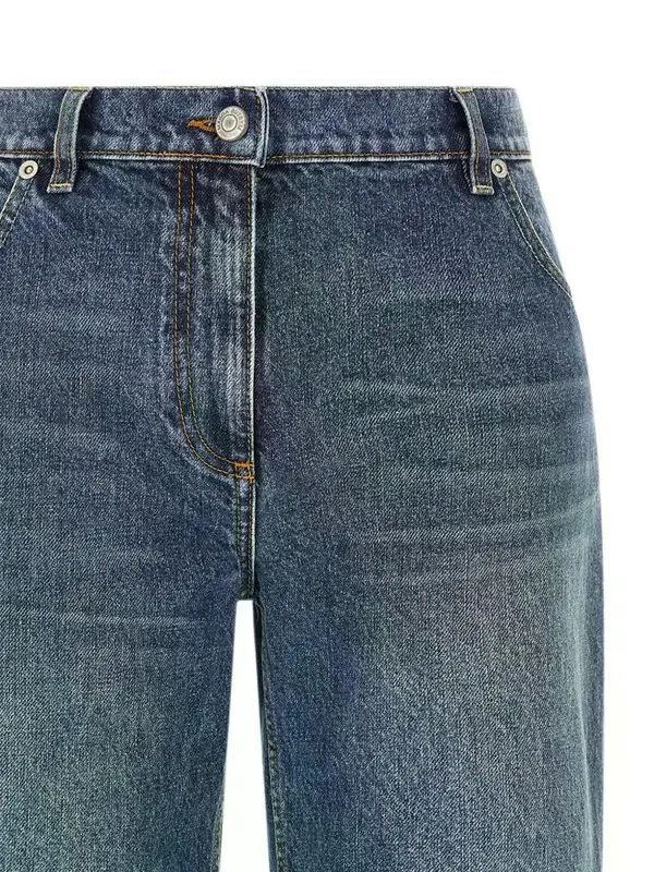 Magda Butrym Low-waisted Frayed Jeans