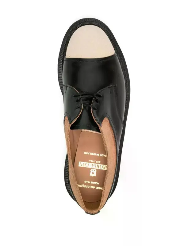 Comme Des Garçons Colour-block Leather Oxford Shoes