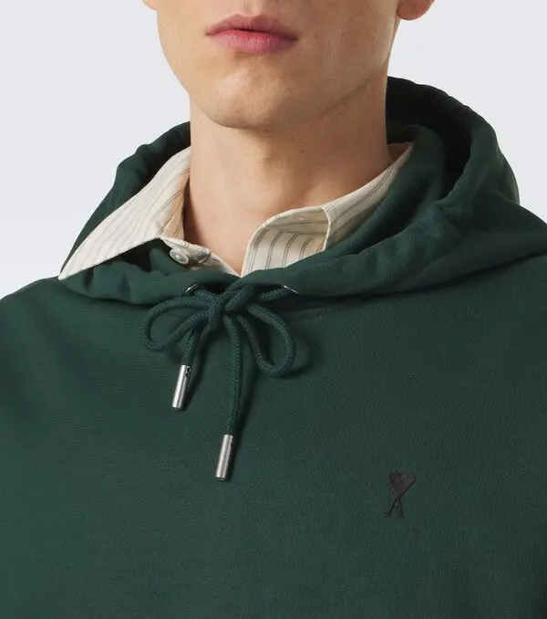 AMI Paris De Cour Cotton Jersey Sweatshirt