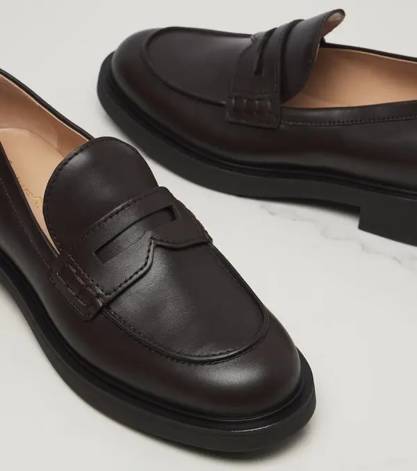 GIANVITO ROSSI Leather Loafers
