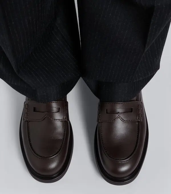 GIANVITO ROSSI Leather Loafers
