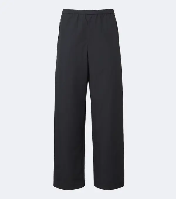 JIL SANDER Technical Wide-leg Pants - Black