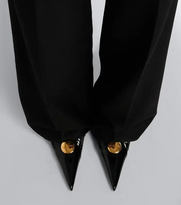 Saint Laurent Louis Satin Slingback Pumps