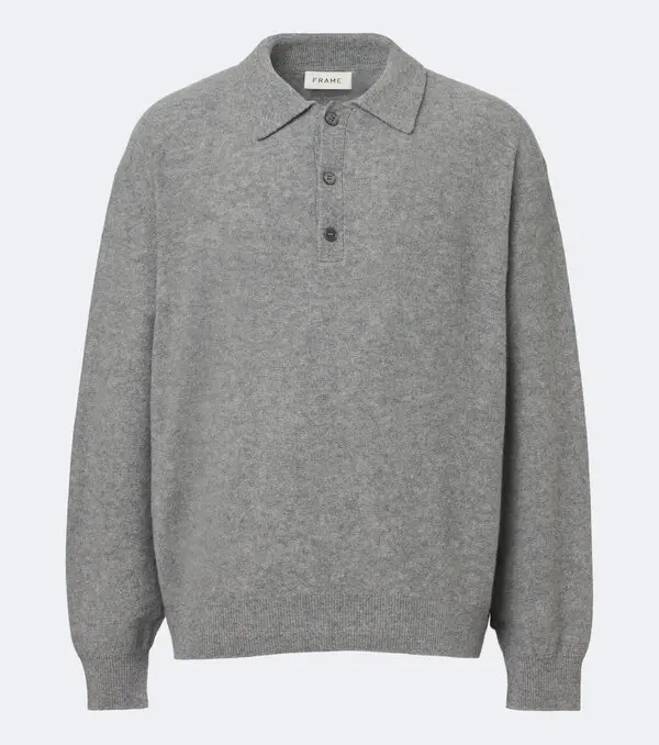 FRAME Wool Polo Sweater