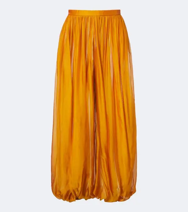 Retrofete Evolet Chiffon Balloon Pants - Orange