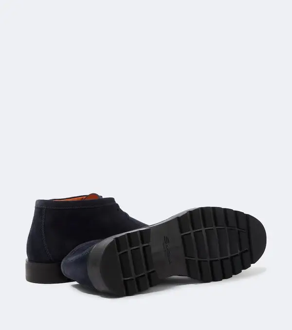 Santoni Rock Wallabee Suede Boots