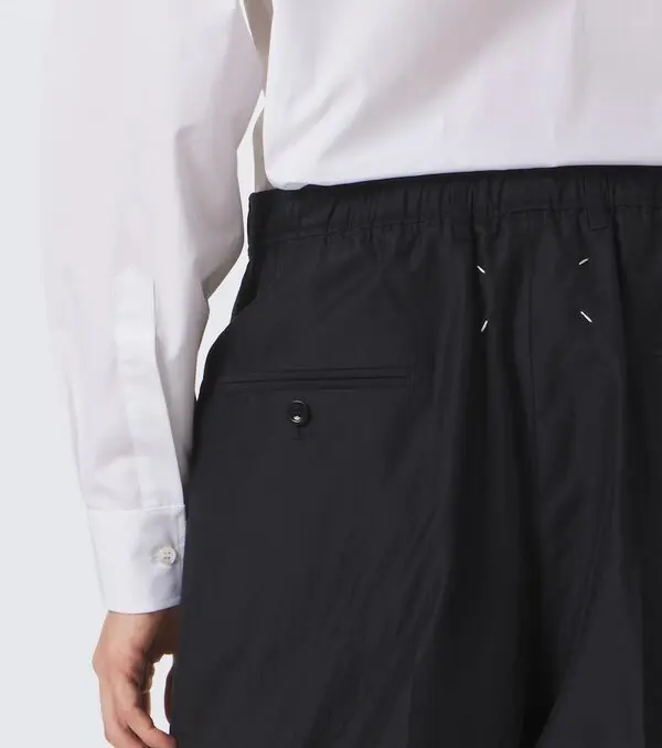 MAISON MARGIELA Cotton And Silk-blend Straight Pants