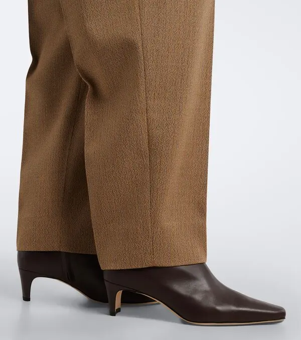 Staud Wally Leather Ankle Boots