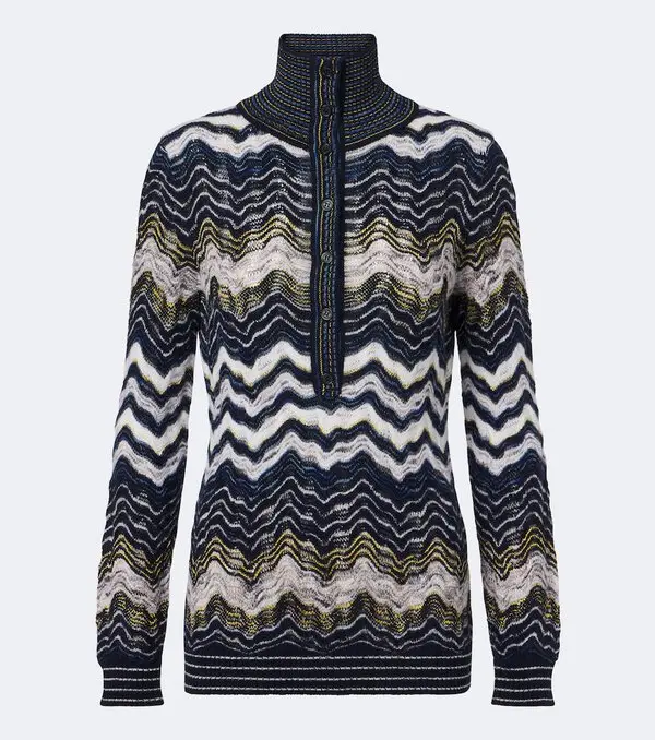 Missoni Zigzag Wool-blend Sweater - Multicoloured