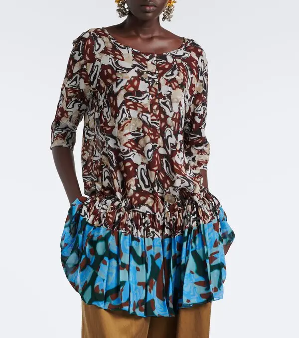 Dries Van Noten Printed Minidress