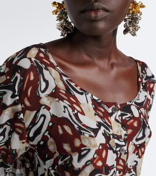 Dries Van Noten Printed Minidress