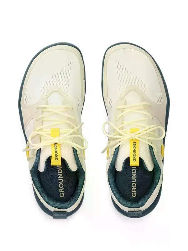 GROUNDIES G-flex Precision Mesh-panelled Lace-up Sneakers