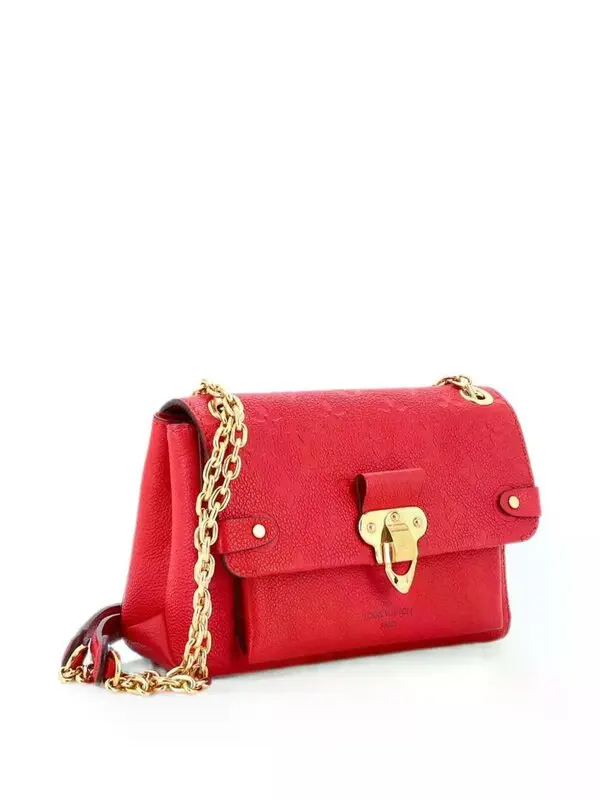 LOUIS VUITTON Vavin Handbag Monogram Empreinte Leather - Red