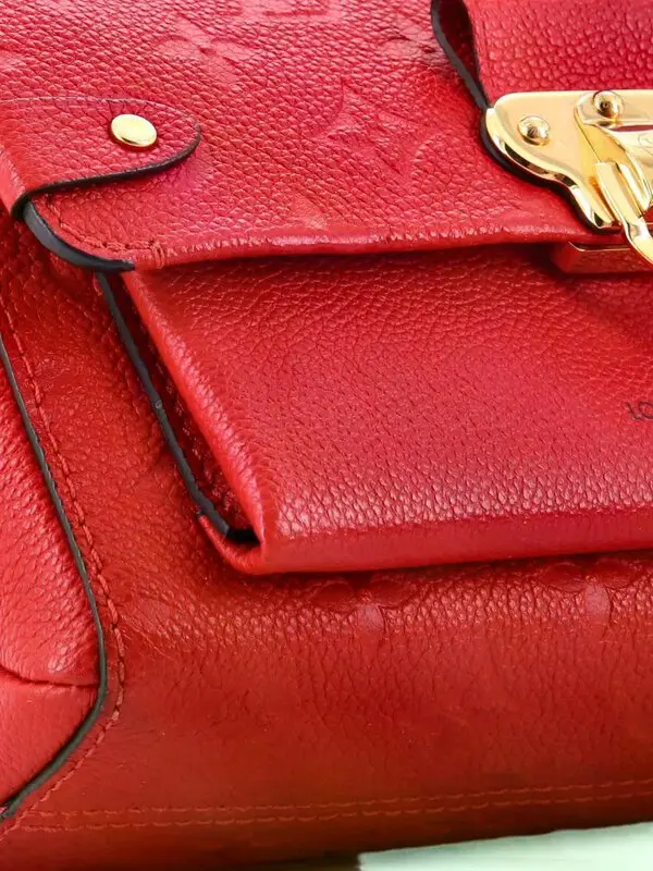 LOUIS VUITTON Vavin Handbag Monogram Empreinte Leather - Red