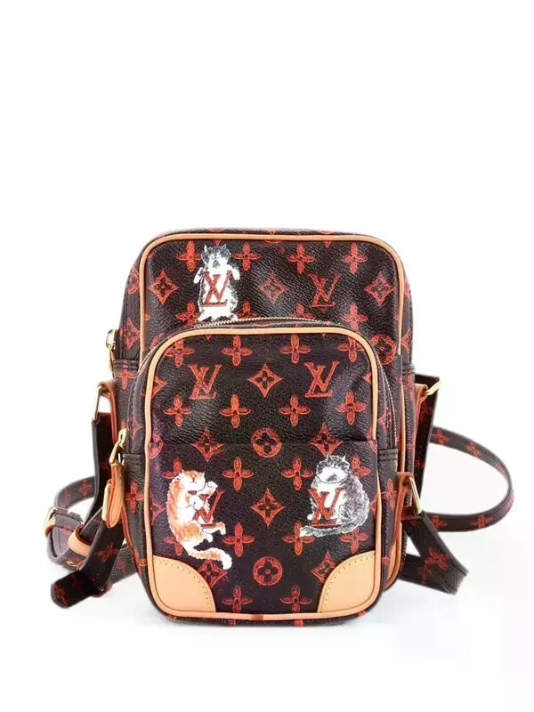 LOUIS VUITTON Paname Bag Set Limited Edition Grace Coddington Catogram Canvas Crossbody Bag
