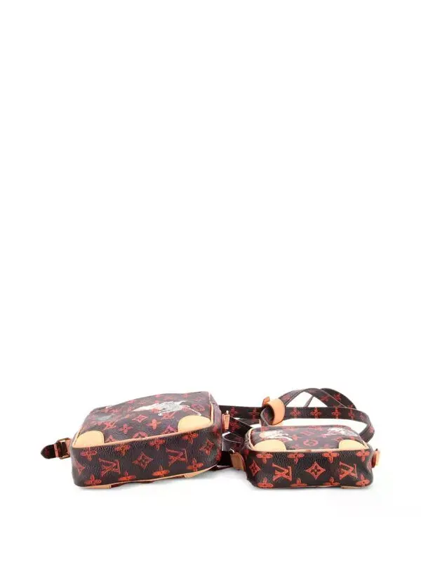 LOUIS VUITTON Paname Bag Set Limited Edition Grace Coddington Catogram Canvas Crossbody Bag