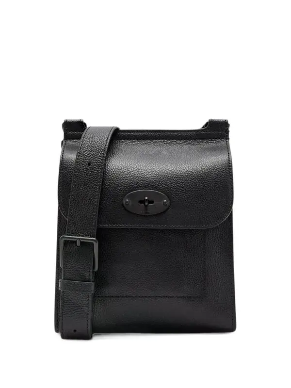 Mulberry Small Anthony Grained-leather Messenger Bag - Black