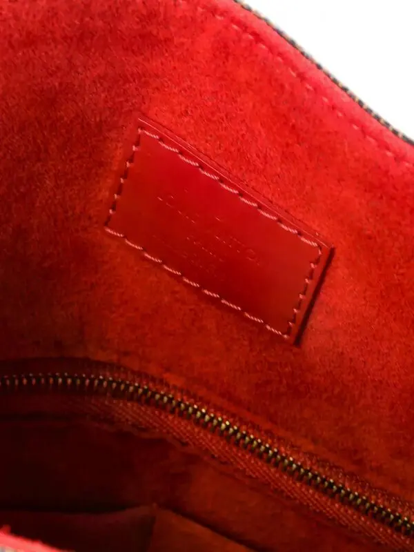 LOUIS VUITTON Caissa Damier Leather Hobo Bag - Red