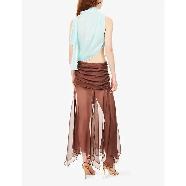 SIEDRES Siedrés Dalia Two-tone Chiffon Gown