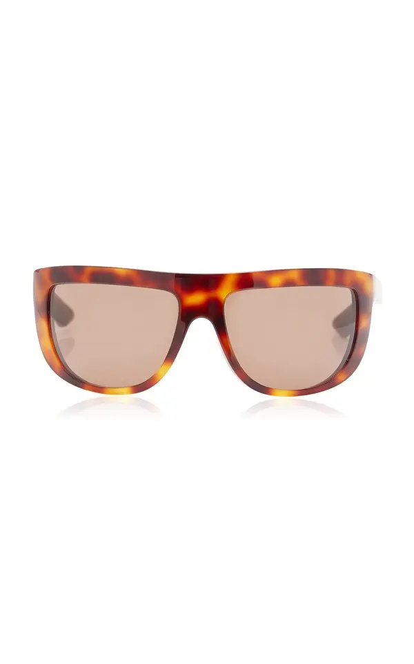 Khaite X Oliver Peoples 1974c Mask-frame Acetate Sunglasses - Brown