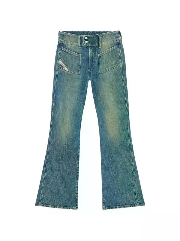 DIESEL® Bootcut Jeans Low-waist D-hush - Blue