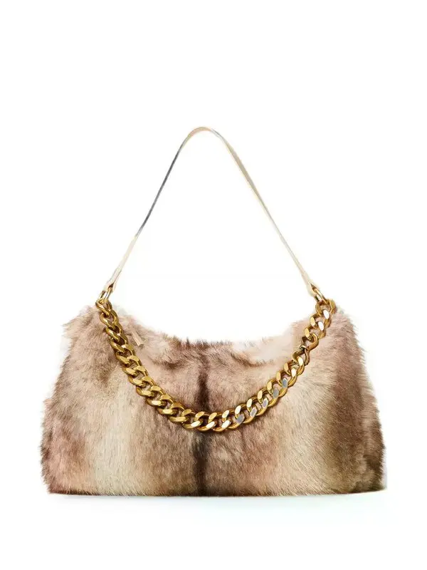 TWINSET Faux-fur Liliane Bag - Neutrals