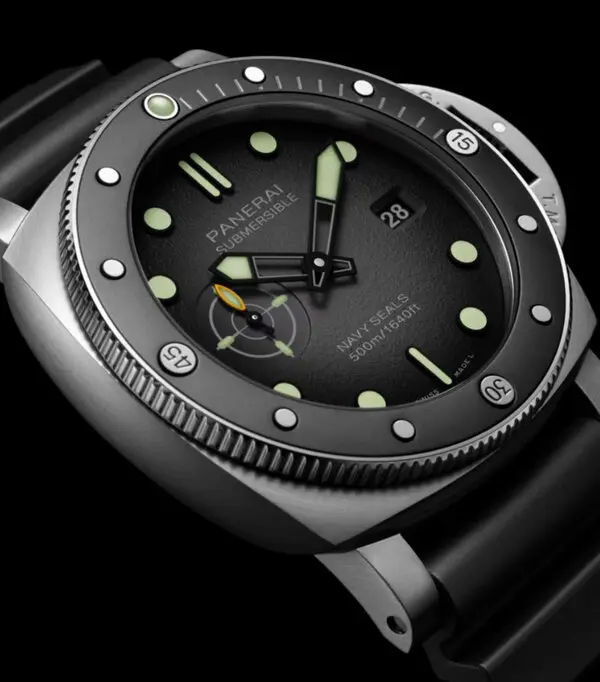 Panerai Stainless Steel Submersible Navy Seals Watch