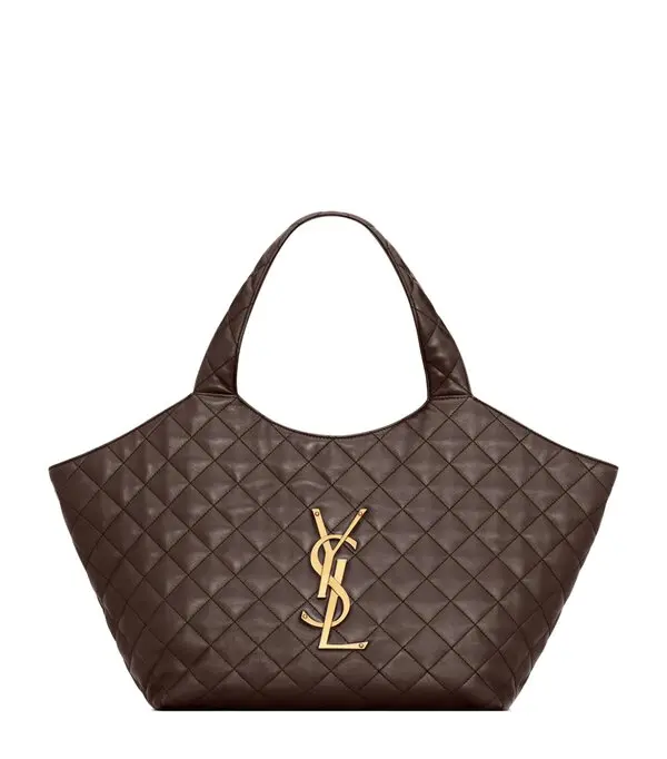 Saint Laurent Medium Quilted Leather Icare Tote Bag