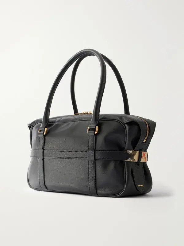 Burberry Embellished Leather Shoulder Bag