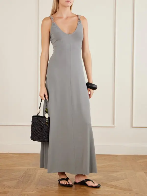 ERES Sculpturale Beaded Maxi Dress