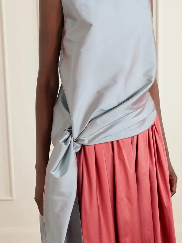 ABADIA Knotted Faille Top