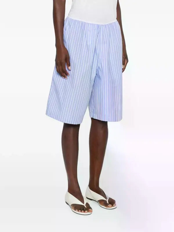 THE FRANKIE SHOP Striped Elasticated-waistband Shorts