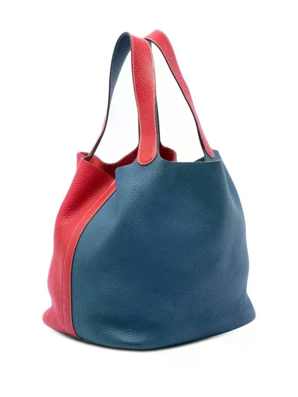 Hermès 2013 Bicolor Clemence Picotin Lock 26 Handbag - Blue