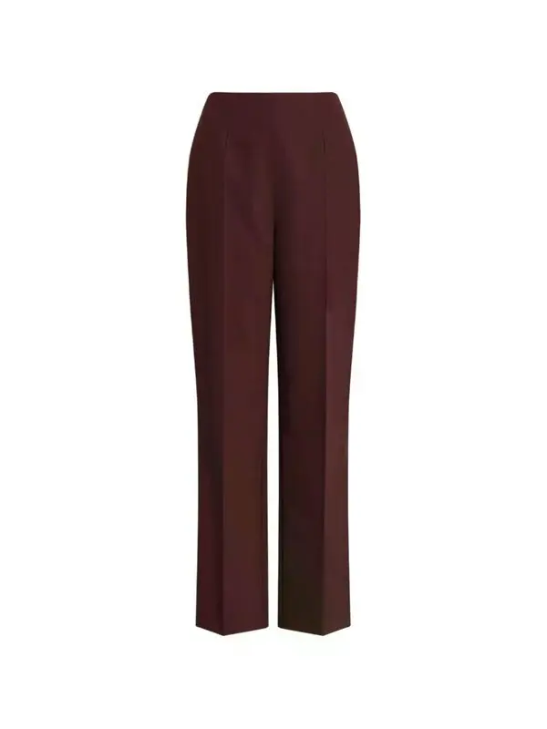 Alberta Ferretti Pressed-crease Trousers - Red