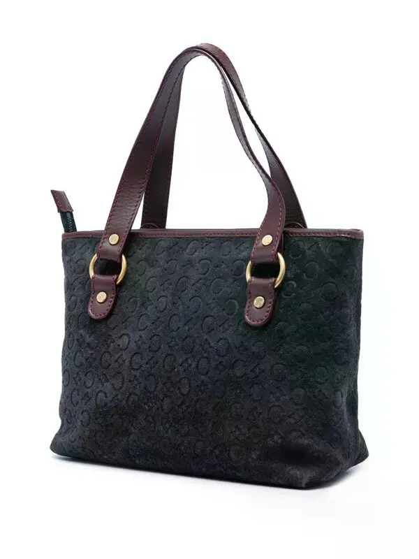 Celine 2000 C Macadam Suede Handbag