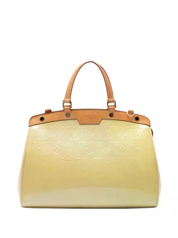 LOUIS VUITTON 2011 Monogram Vernis Brea Mm Satchel - Neutrals