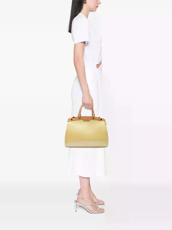 LOUIS VUITTON 2011 Monogram Vernis Brea Mm Satchel - Neutrals