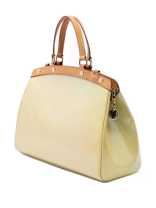LOUIS VUITTON 2011 Monogram Vernis Brea Mm Satchel - Neutrals