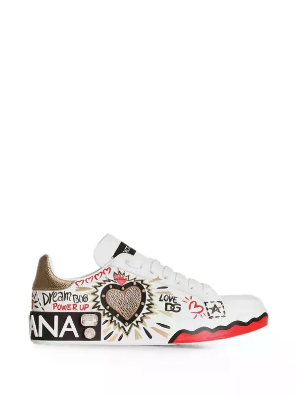 Dolce & Gabbana Logo-motif Sneakers - White