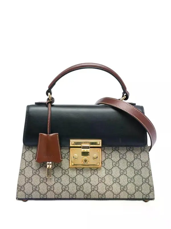 Gucci Gg Supreme Padlock Satchel