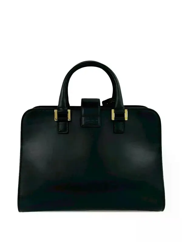 Saint Laurent 2014-2022 Leather Monogram Cabas Satchel